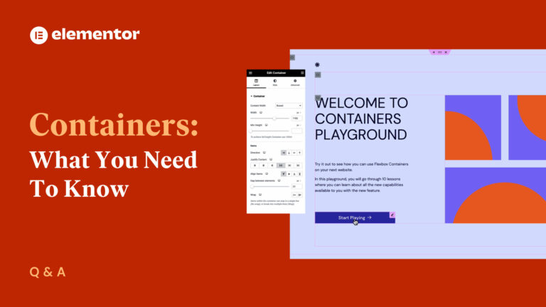 Getting Started With Elementor: Containers - Academy