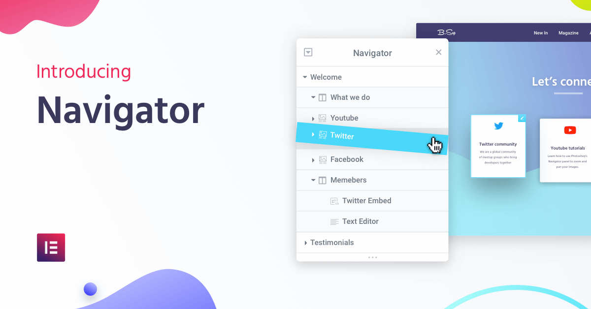 Introducing Navigator: Manage Your Entire Layout From One Place | Elementor