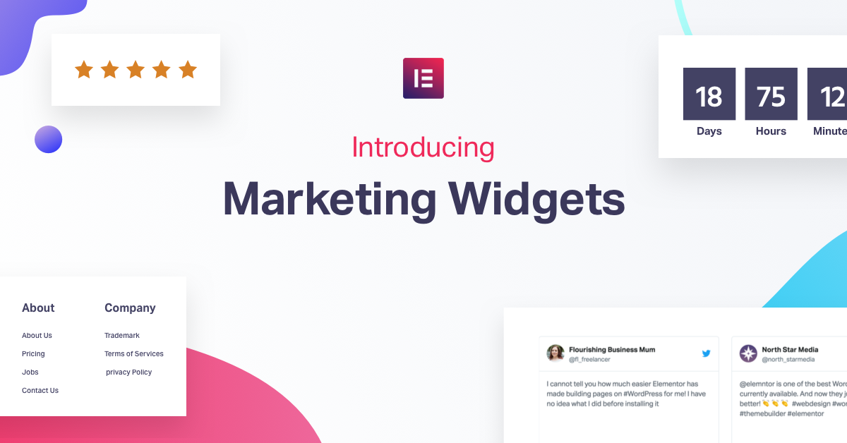 New Marketing Widgets: Evergreen Countdown Timer, Star Rating, Reviews ...