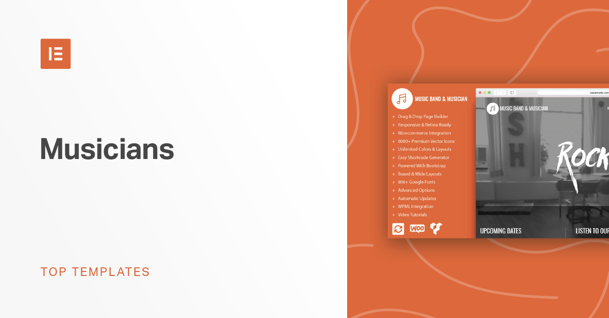 11 Music Website Templates Worth Singing About [Elementor Compatible]