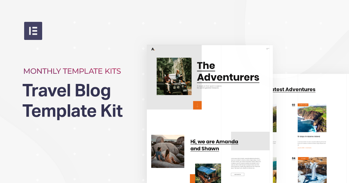 Travel Blog Template Kit | Elementor