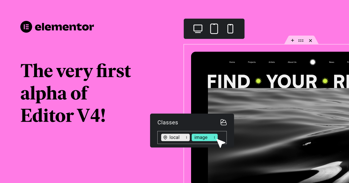 Introducing Editor V4 Alpha: The Future of Website Building with Elementor