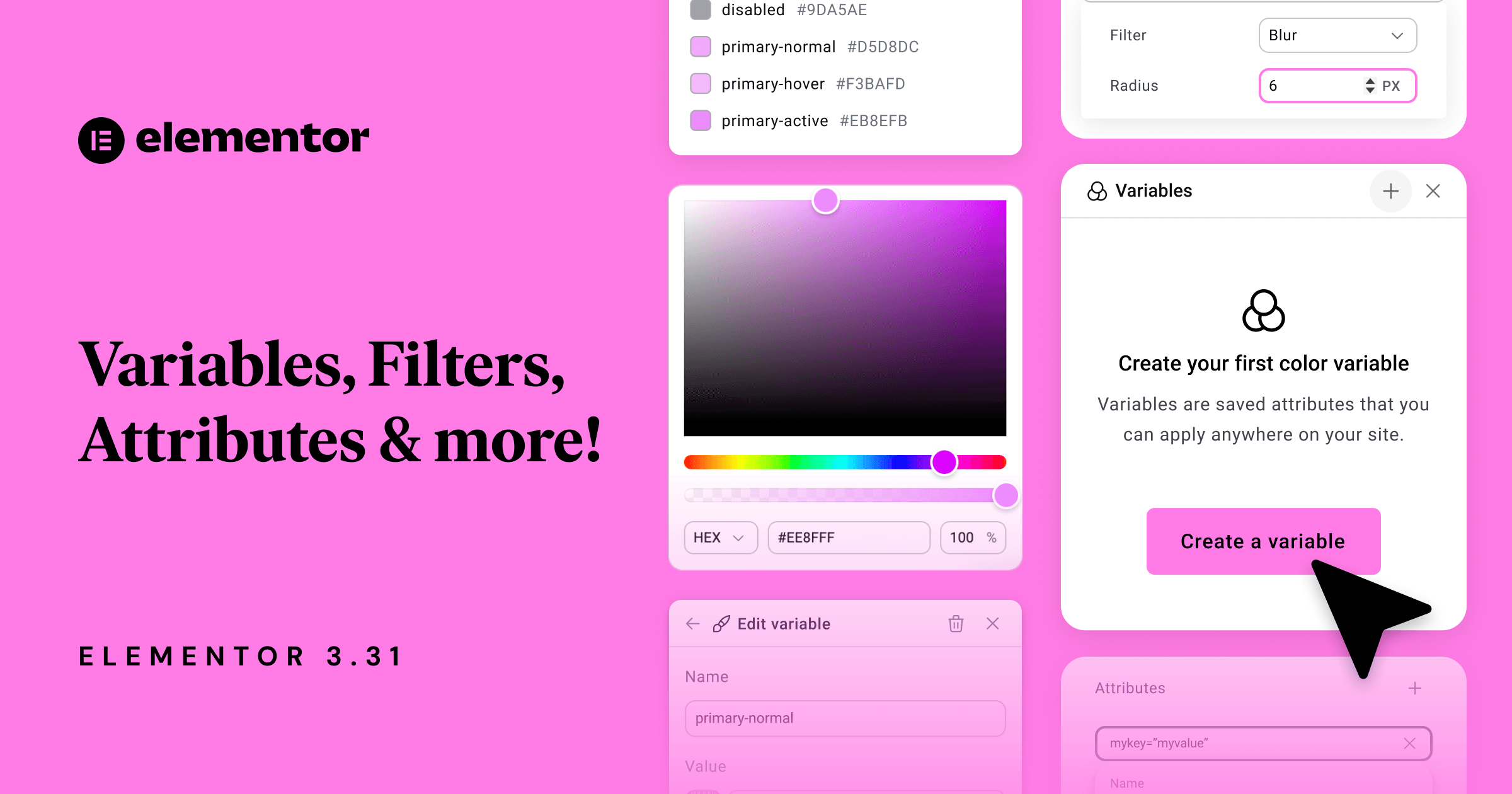 Introducing Elementor 3.31: New Editor V4 Variables, Filters, and More
