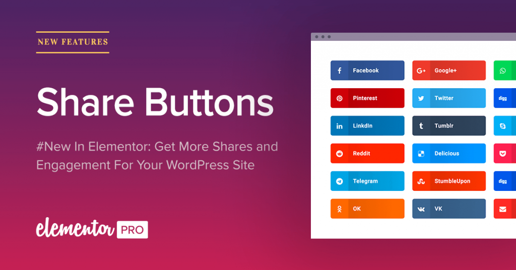 Add Share Buttons to WordPress with Elementor Share Buttons