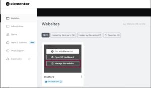 Restoring a previous version of an Elementor hosted website | Elementor