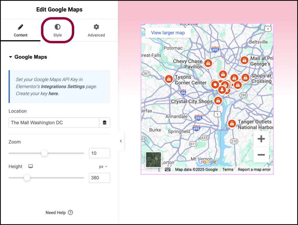 How to Use the Elementor Google Maps widget | Elementor