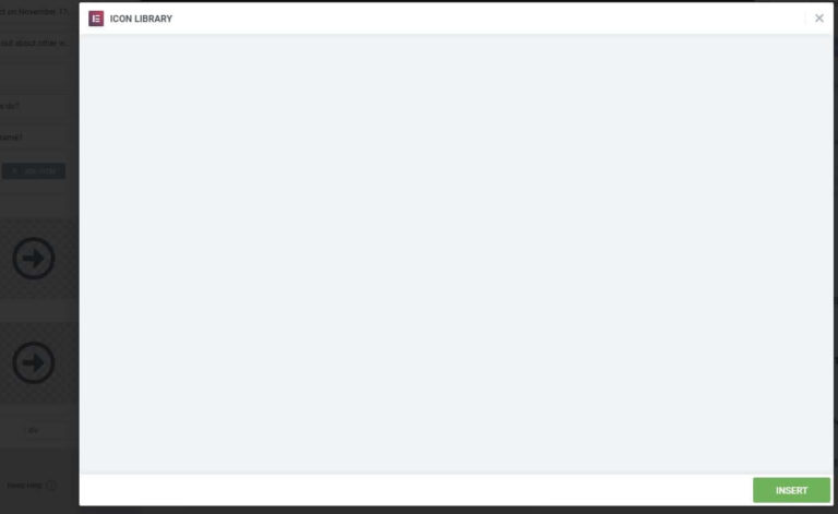 Icon Library Is Empty » Elementor