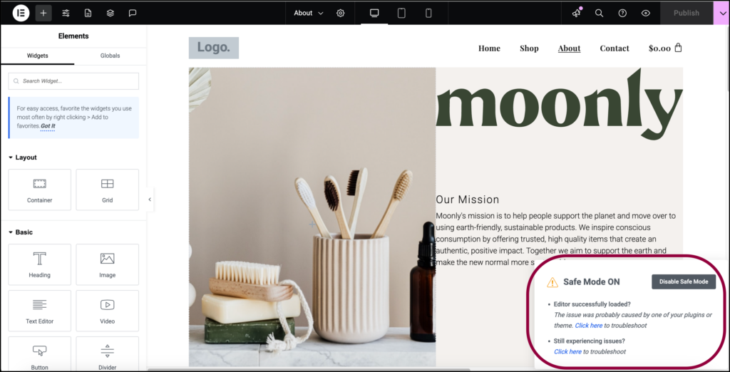 What is Safe Mode And How to Use It? | Elementor