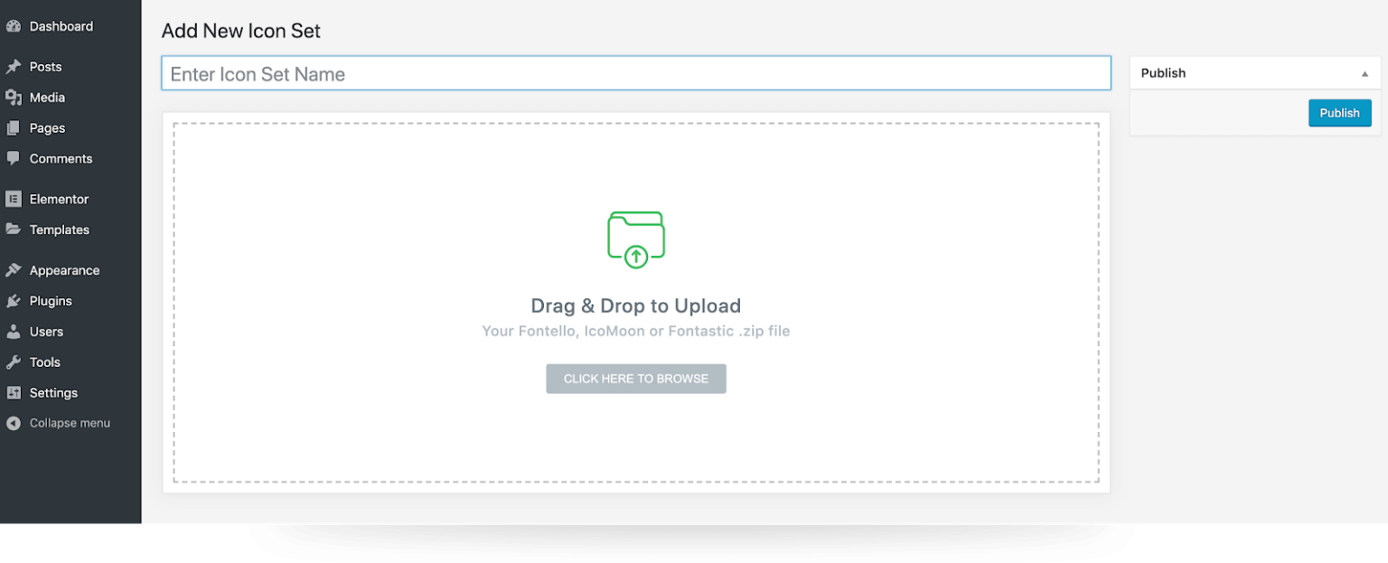 Custom icons | Elementor