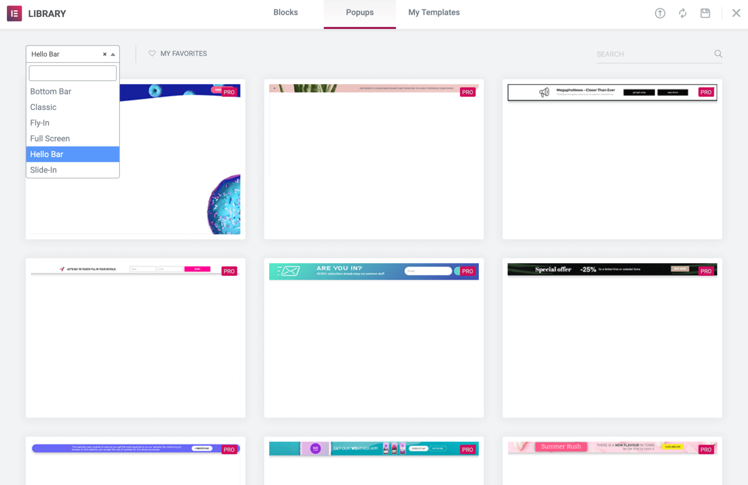 Create A Hello Bar Popup » Elementor