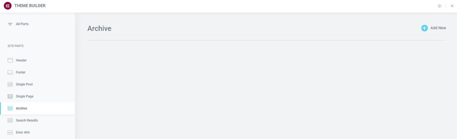 Create or modify archive templates | Elementor