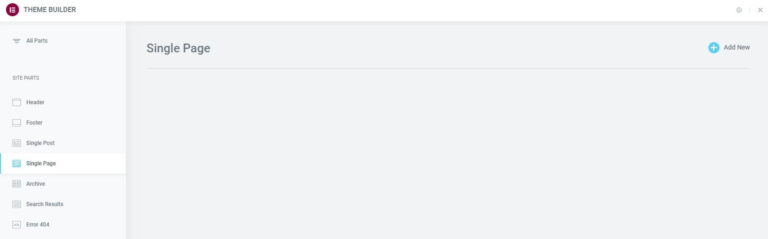 Create or modify single page templates | Elementor