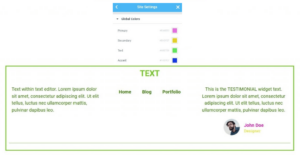 Elements impacted by global colors | Elementor