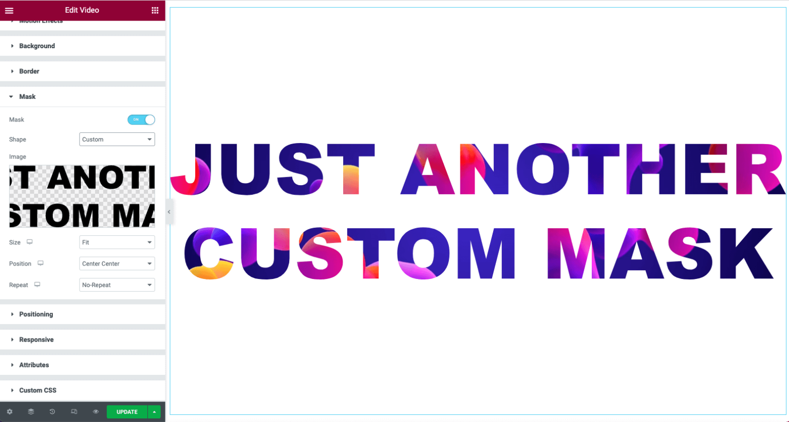 Create a Custom Text Mask | Elementor