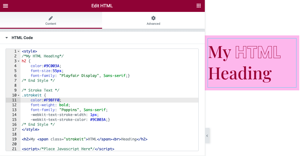 How To Edit HTML In Elementor Elementor
