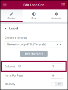 Customize the layout of a Loop Grid | Elementor
