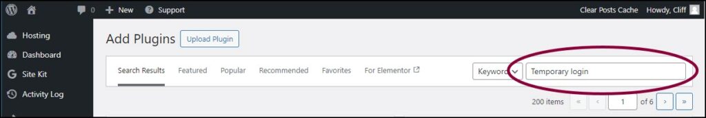 How do I issue temporary credentials to support? | Elementor
