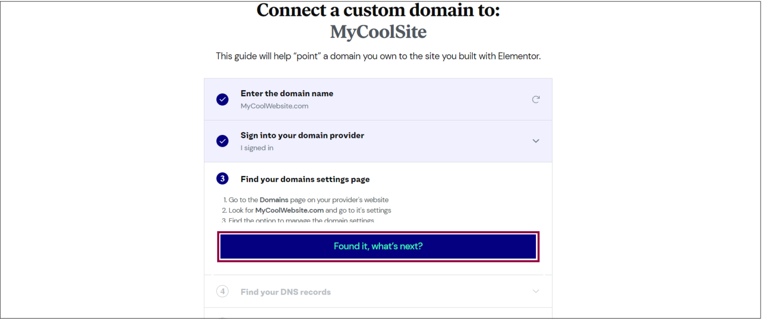 Connect your NameCheap domain | Elementor