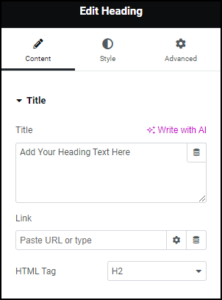 How to Use the Elementor Heading Widget | Elementor