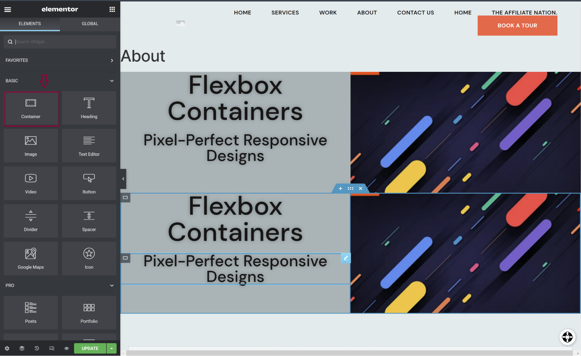 Reusing Containers Creating Your Own Super widgets Elementor