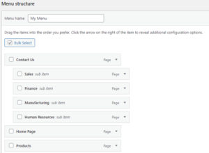 Create a navigation menu | Elementor