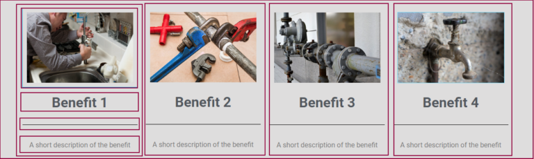 Spacing identical elements in a container with nested containers ...