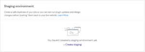 How do I create a staging site? | Elementor