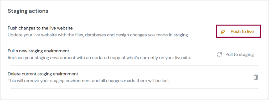 Move A Staging Site To A Live Site » Elementor