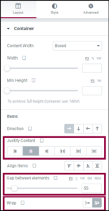Spacing identical elements in a container with nested containers ...