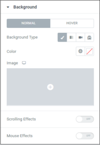 Create a background | Elementor