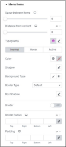 The Menu Widget Elementor