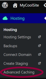 Activate Advanced Caching » Elementor