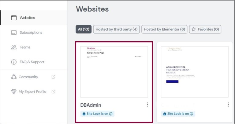 How do I access the database of my Elementor hosted website? | Elementor