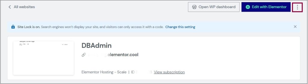 How do I access the database of my Elementor hosted website? | Elementor