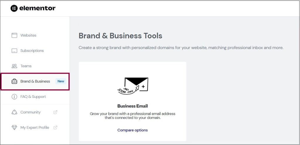 Set Up Custom Email Accounts » Elementor