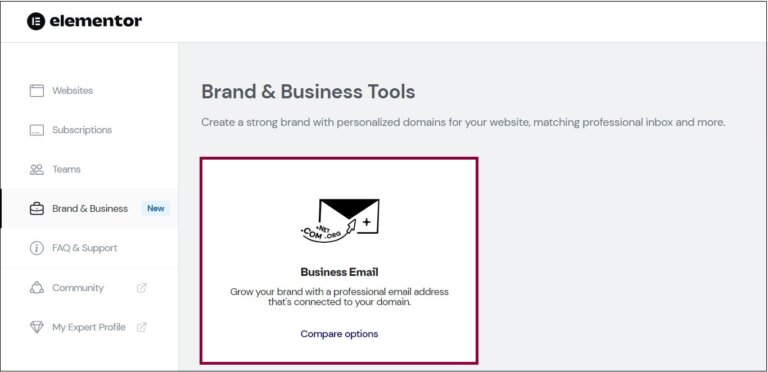 Set Up Custom Email Accounts » Elementor