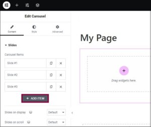 Carousel Widget | Elementor