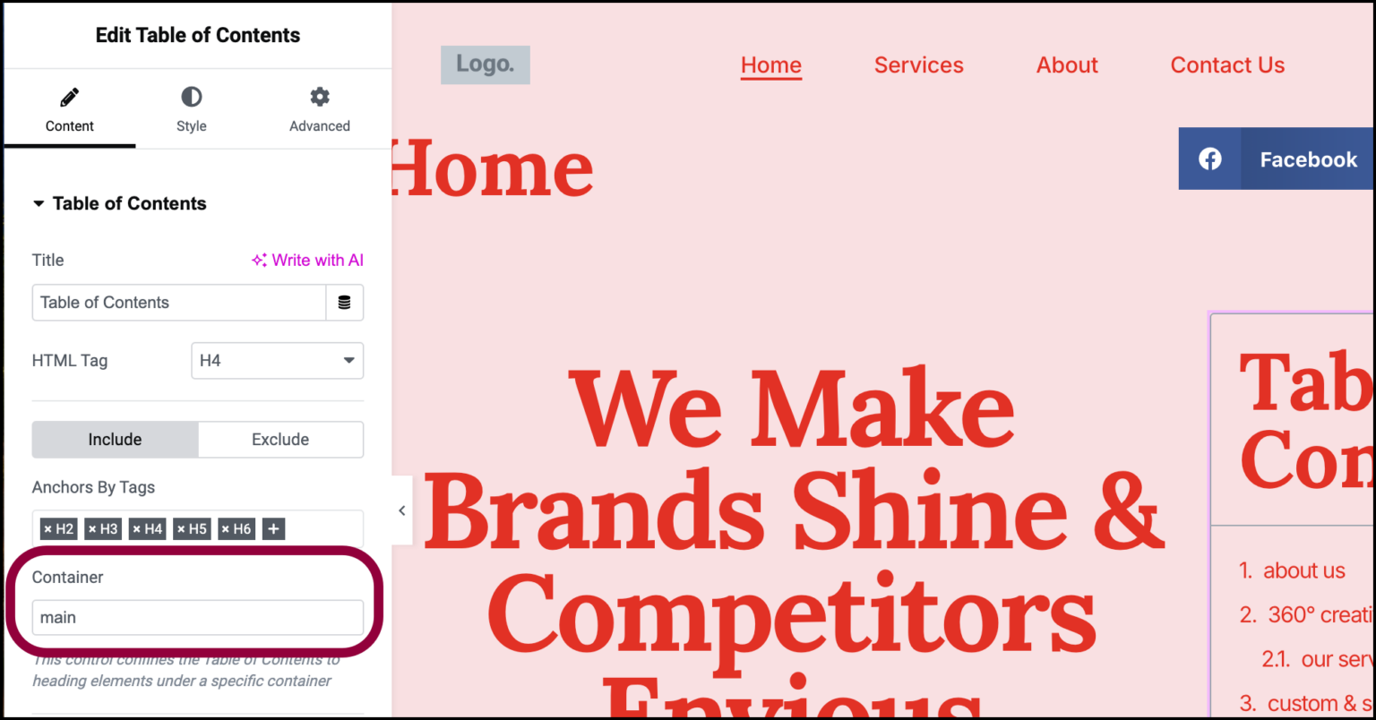 Create a single page template using Flexbox containers | Elementor