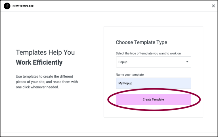 Create a popup | Elementor