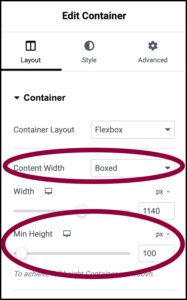 Create a single page template using Flexbox containers | Elementor