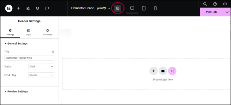 How to Edit Header in WordPress with Elementor