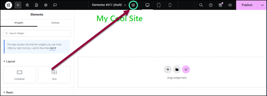 Use the Elementor Canvas page layout | Elementor