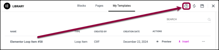 How to Add a Template to Your Wordpress Page | Elementor