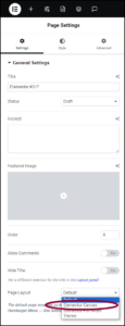 Use the Elementor Canvas page layout | Elementor