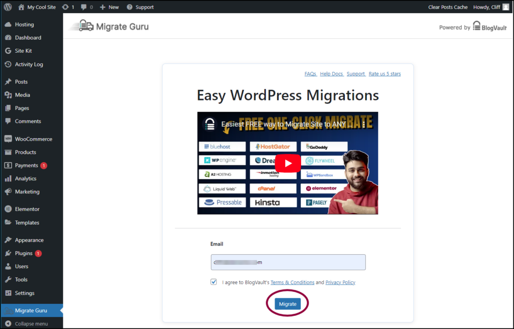 Migrate your site to Elementor Host | Elementor
