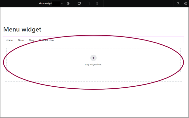 Menu widget | Elementor
