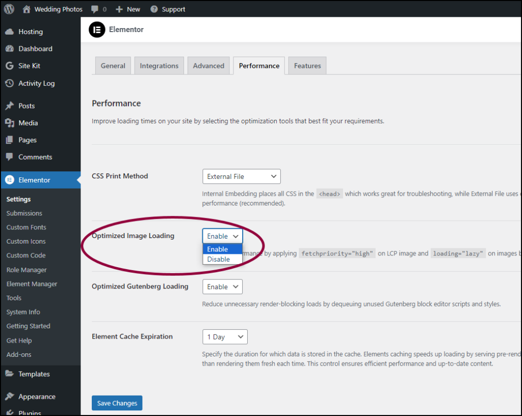 Optimized Image Loading | Elementor