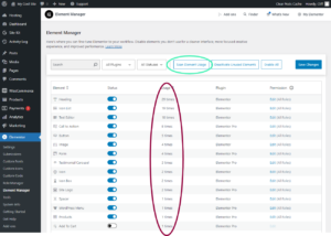 Element Manager | Elementor