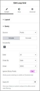 Loop Grid widget | Elementor