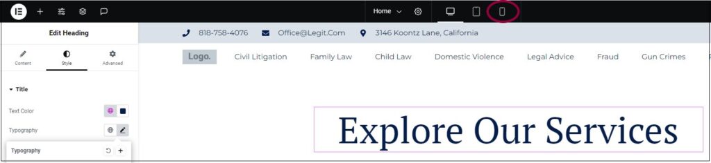 Responsive editing for mobile and tablets | Elementor